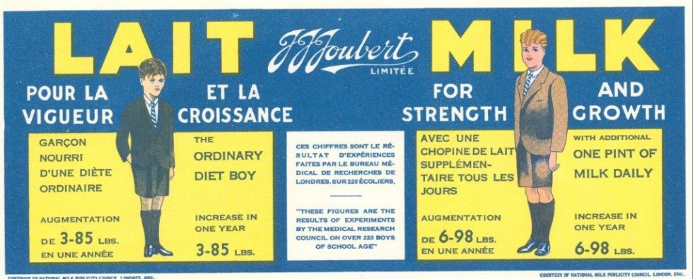 3- Pub de lait J-J Joubert laiterie montréalaise 1899 à 1976 - Centre ...